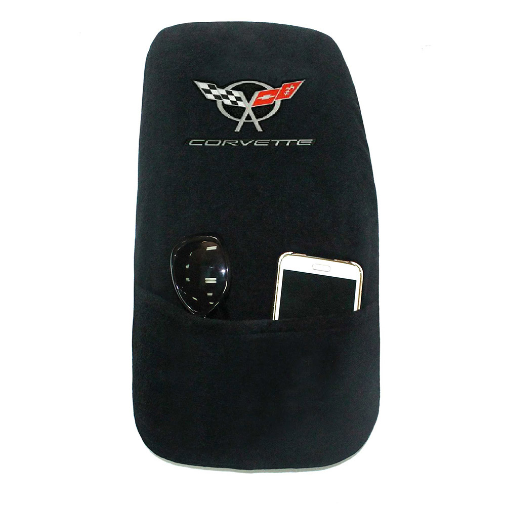 Seat Armour Black Cloth Console Cover fit for 1997-2004 Chevy Corvette ...