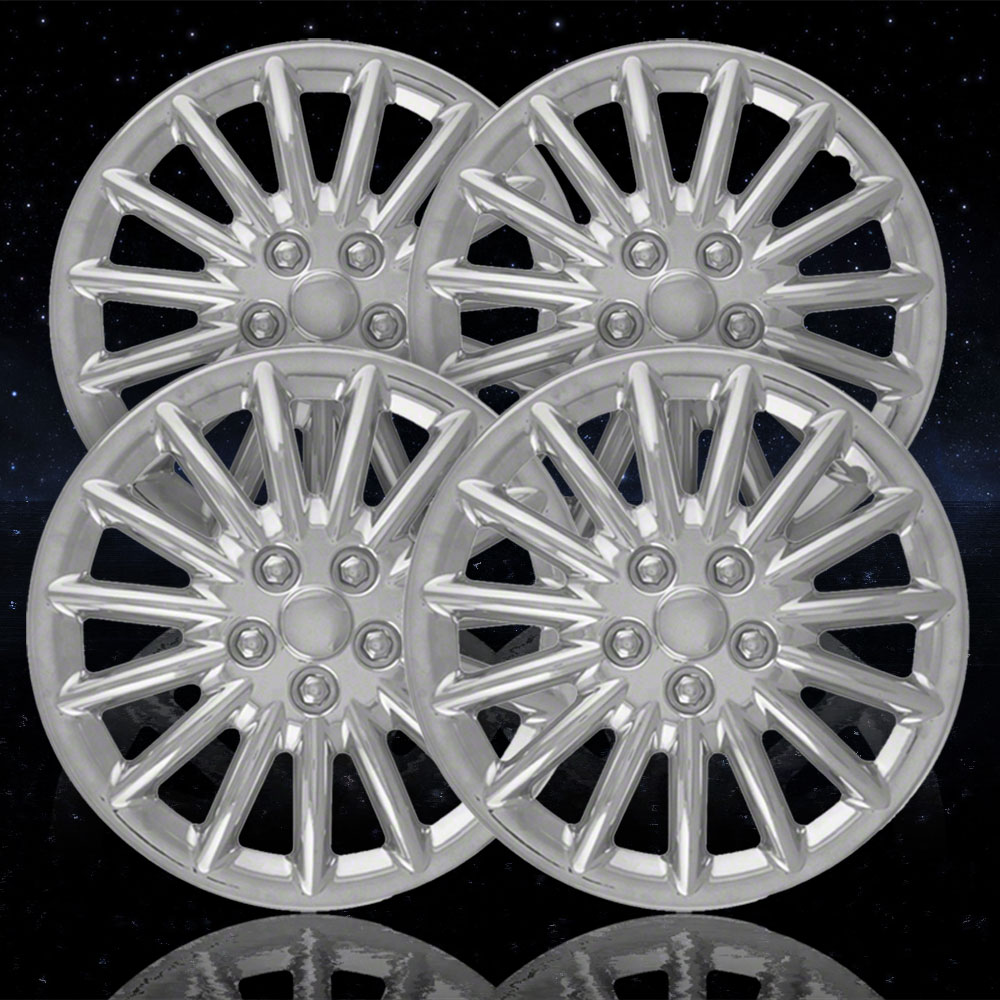 4-pack of 15" Metal Clip Retention Chrome 15 Spoke Hubcaps - ARFH314 | eBay