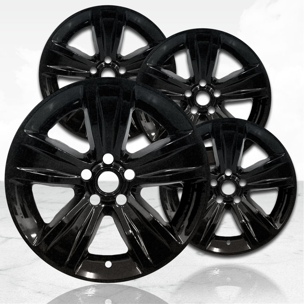 18" Gloss Black Wheel Skins (Set of 4) for 2016-2017 Dodge Charger ...